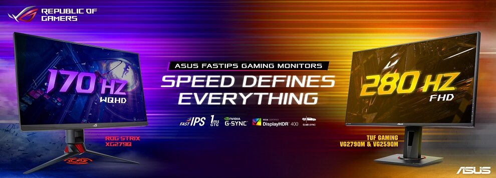 ASUS Luncurkan Produk Monitor Gaming Refresh Rate 280Hz dan 170Hz ...