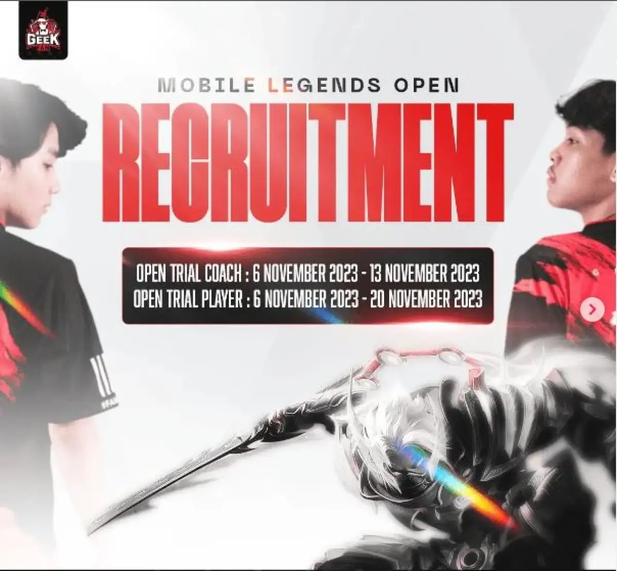 Geek Fam Open Recruitment Pro Player MLBB, Intip Syaratnya! - IndoGamers