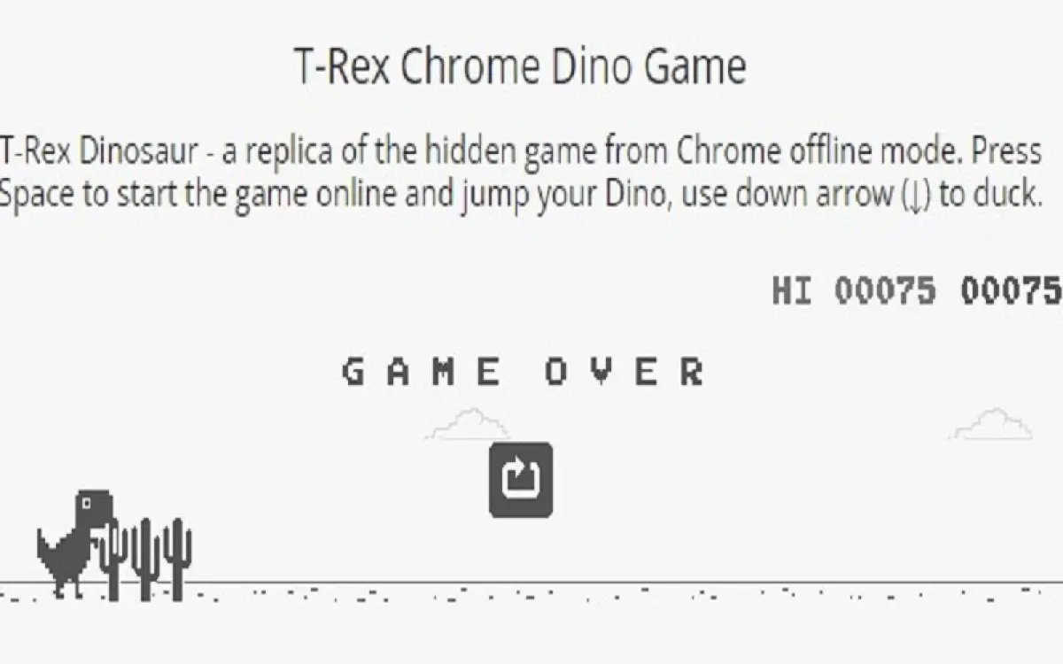 Cerita Unik Game Dinosaurus Loncat di Google Chrome, Bisa Dimainkan ...