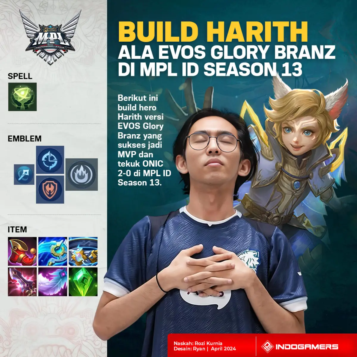 Build Harith ala Branz yang Sukses Tekuk ONIC di MPL ID Season 13 ...