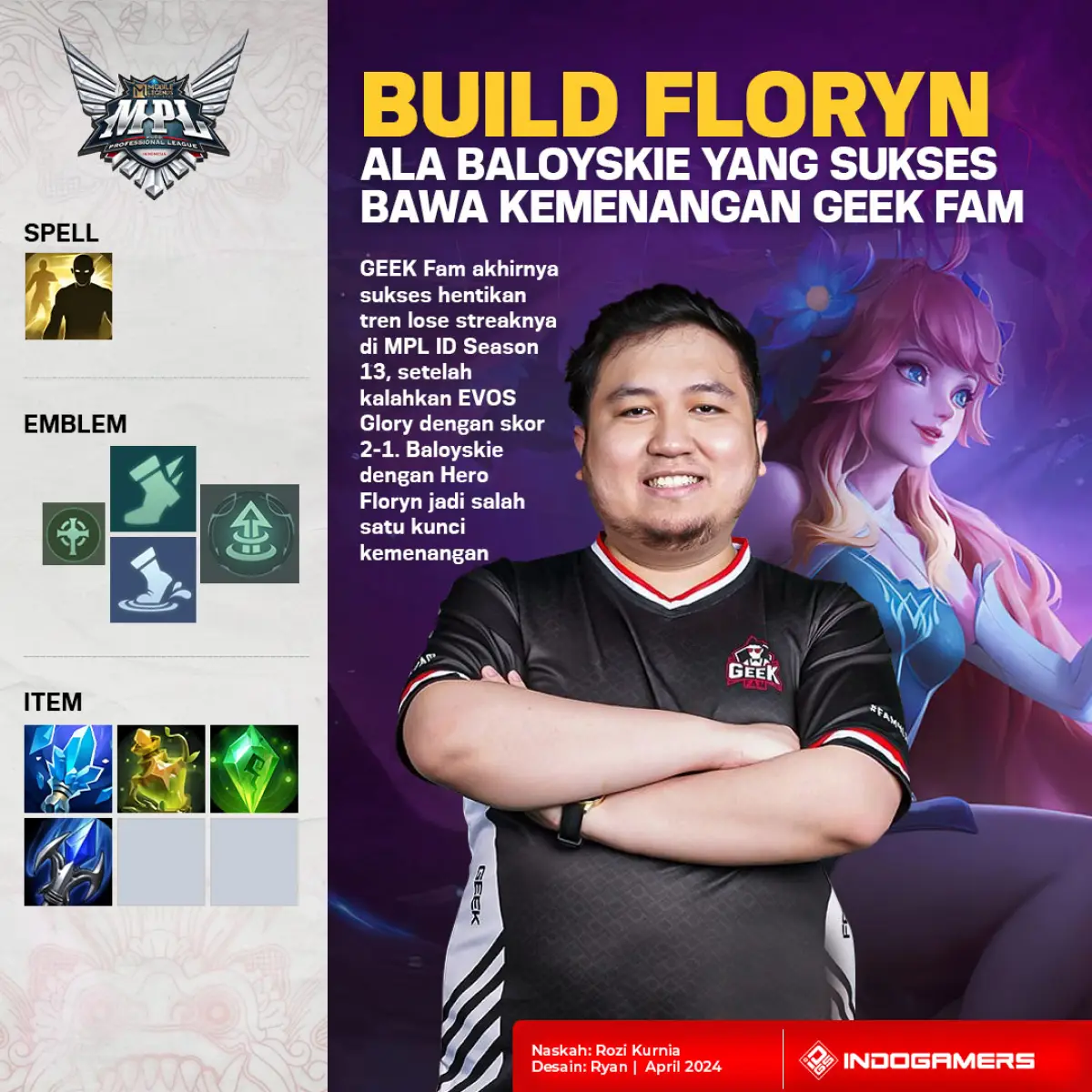 Build Floryn ala Baloyskie yang Sukses Bawa Kemenangan GEEK Fam ...