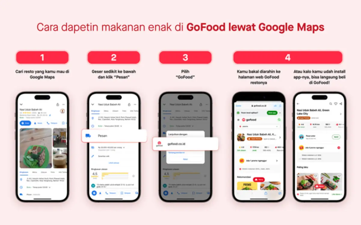Order GoFood Bisa Langsung dari Google Search dan Maps, Begini Caranya ...