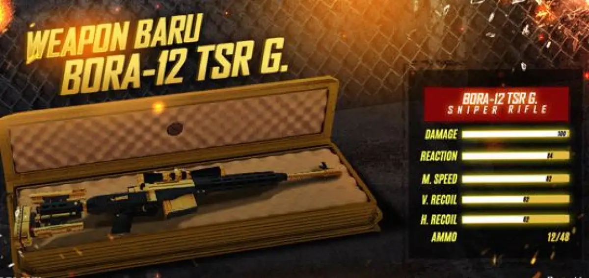 Point Blank Luncurkan BORA-12 TSR Gold, Weapon Sniper Rifle Baru dengan ...
