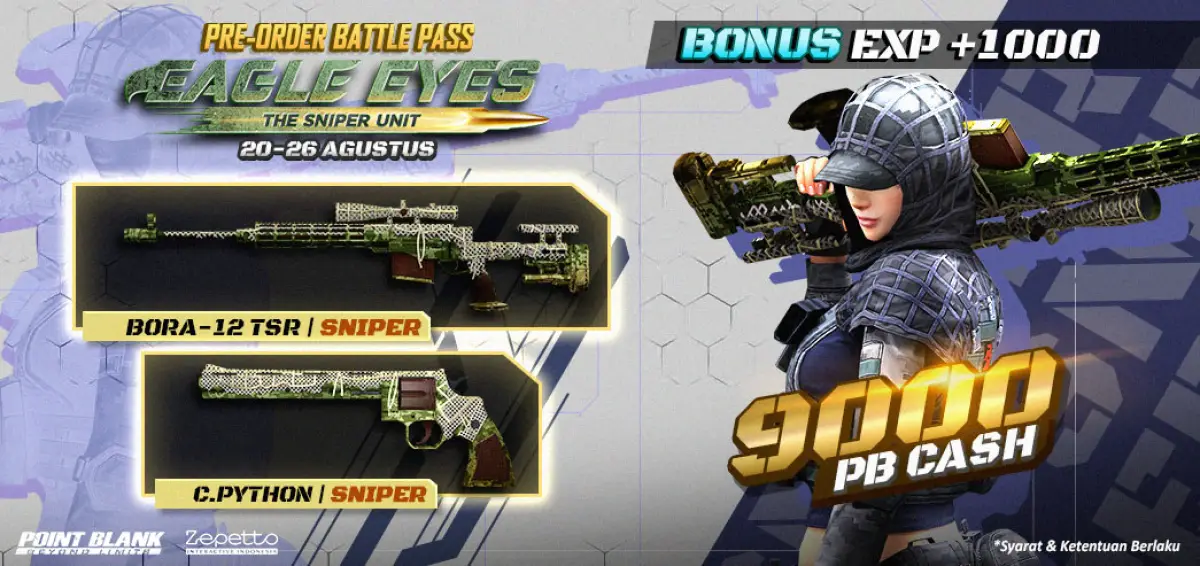 Point Blank Rilis Battle Pass Eksklusif Military Sniper Hanya 9000 PB ...