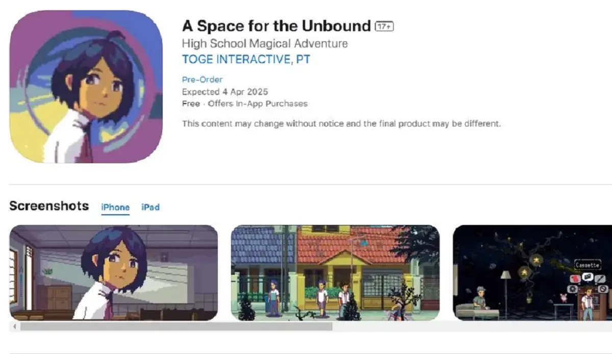 Keren, A Space for the Unbound Mobile Sudah Bisa Pre Order di App Store ...