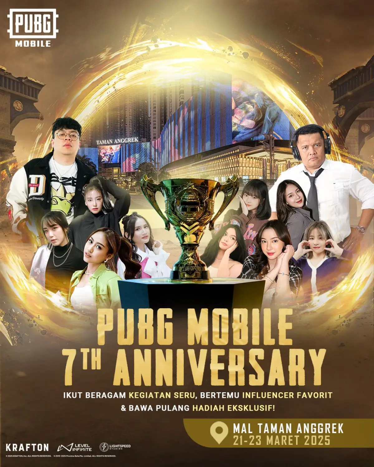 PUBG MOBILE Rayakan 7th Anniversary di Mal Taman Anggrek dengan Idol, Influencer, dan Pro Player ...